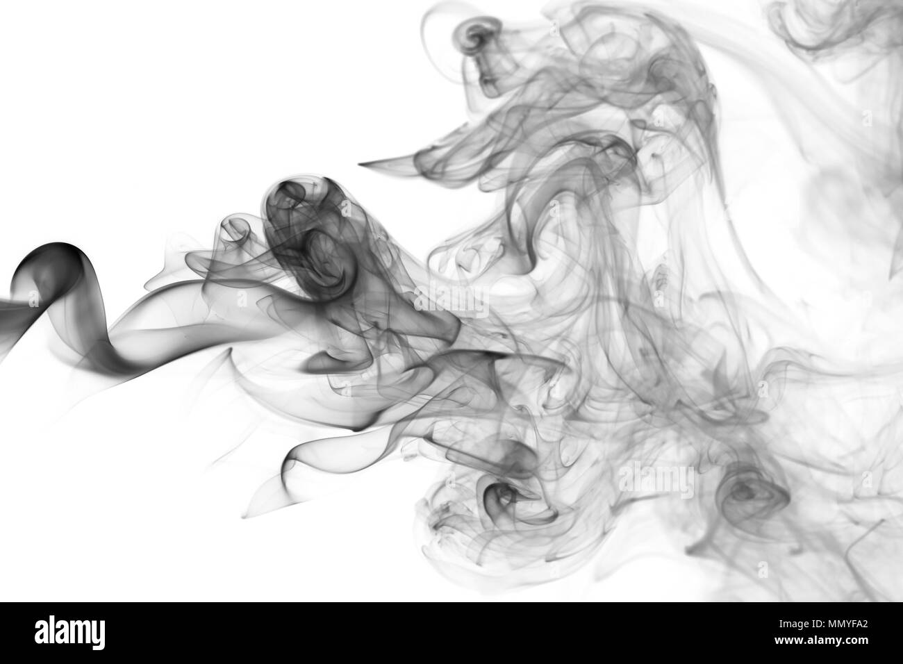 Black abstract smoke wave Stock Photo - Alamy