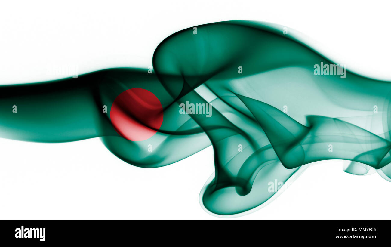 Bangladesh smoke flag Stock Photo - Alamy