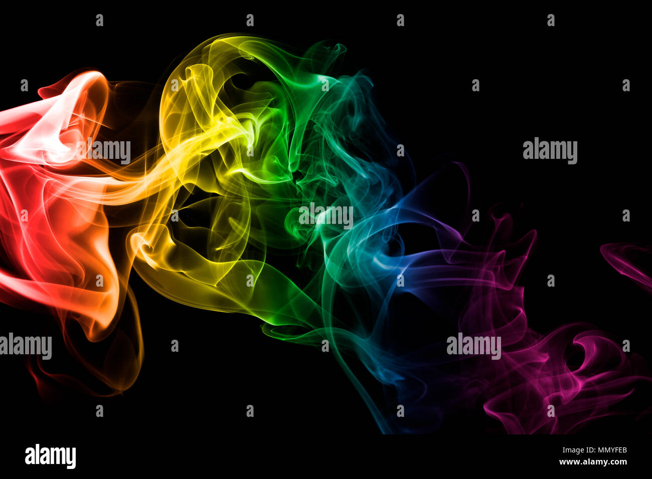 Gay smoke flag Stock Photo - Alamy