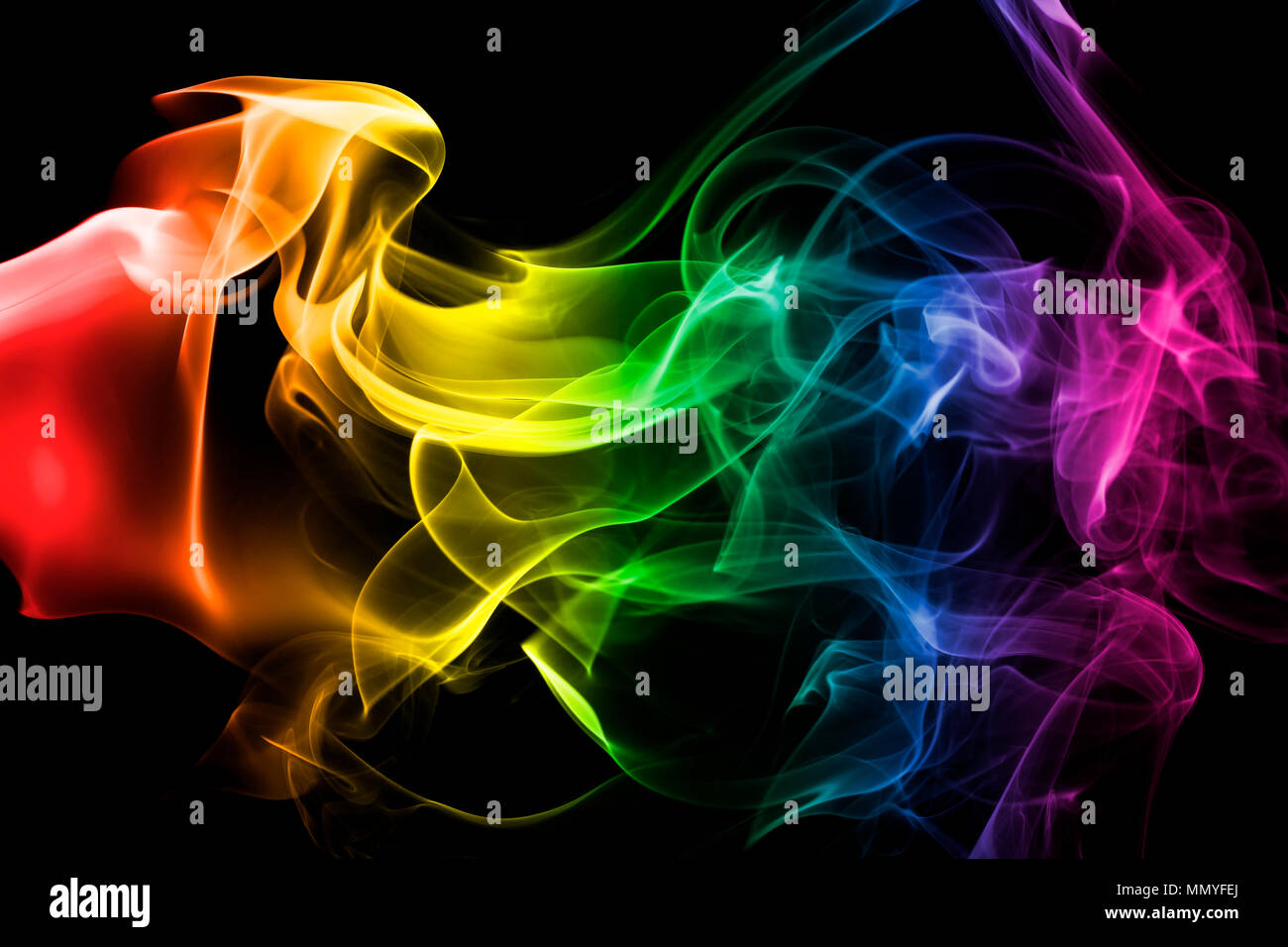 Gay smoke flag Stock Photo - Alamy