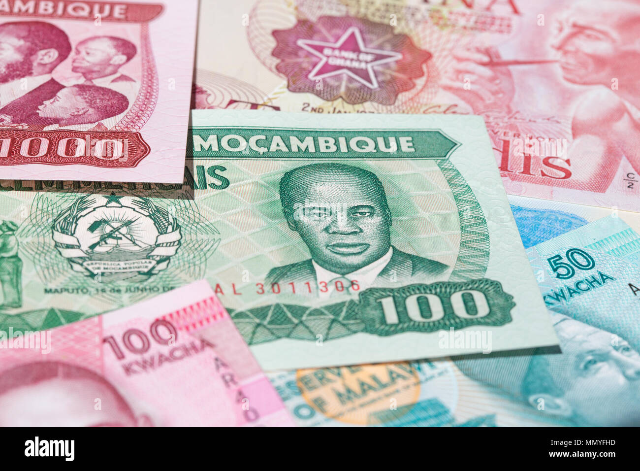 Variety of the African banknotes Stock Photo - Alamy