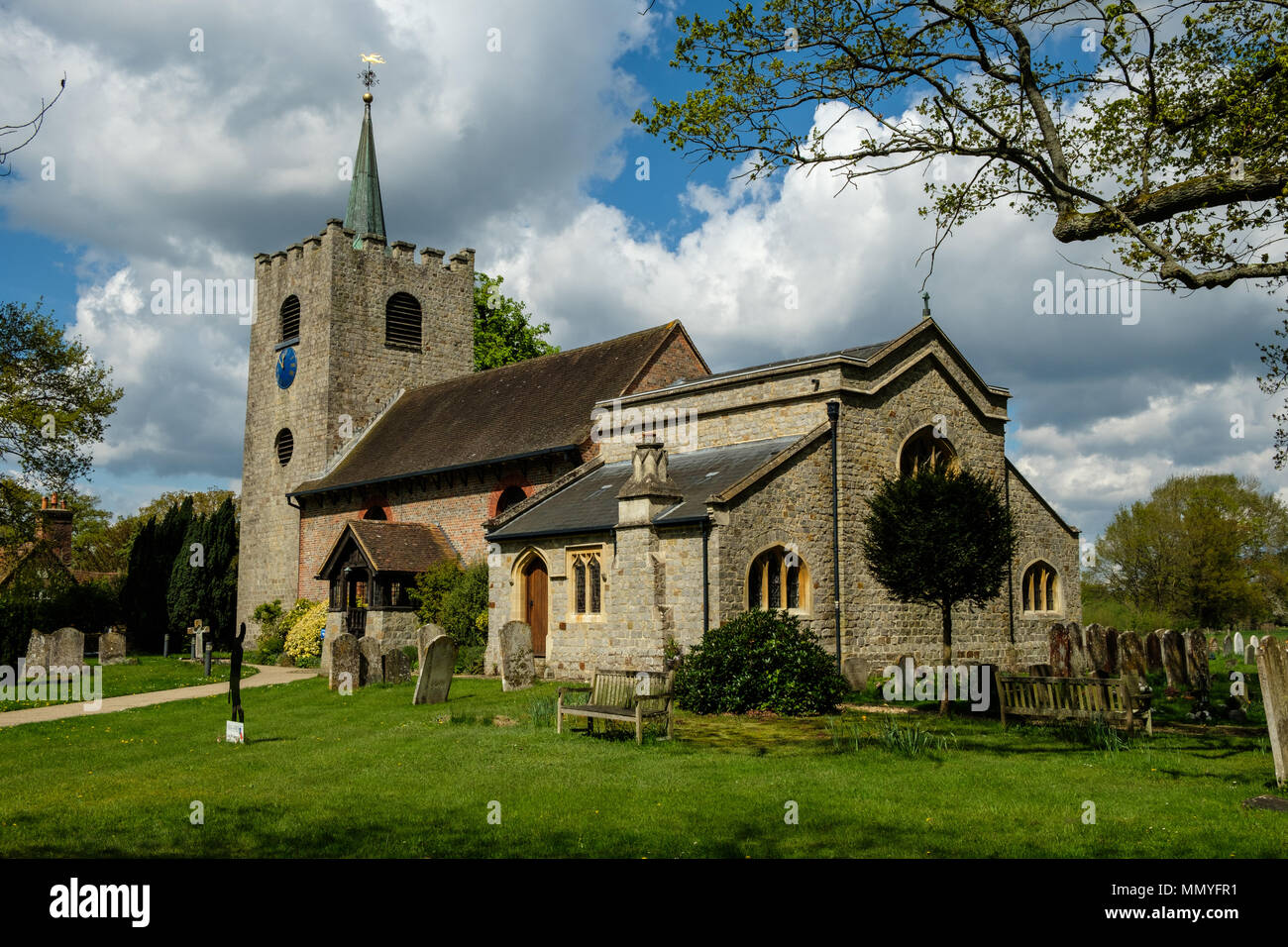 St Michael and All Angels Church Pirbright Woking Surrey photographed ...