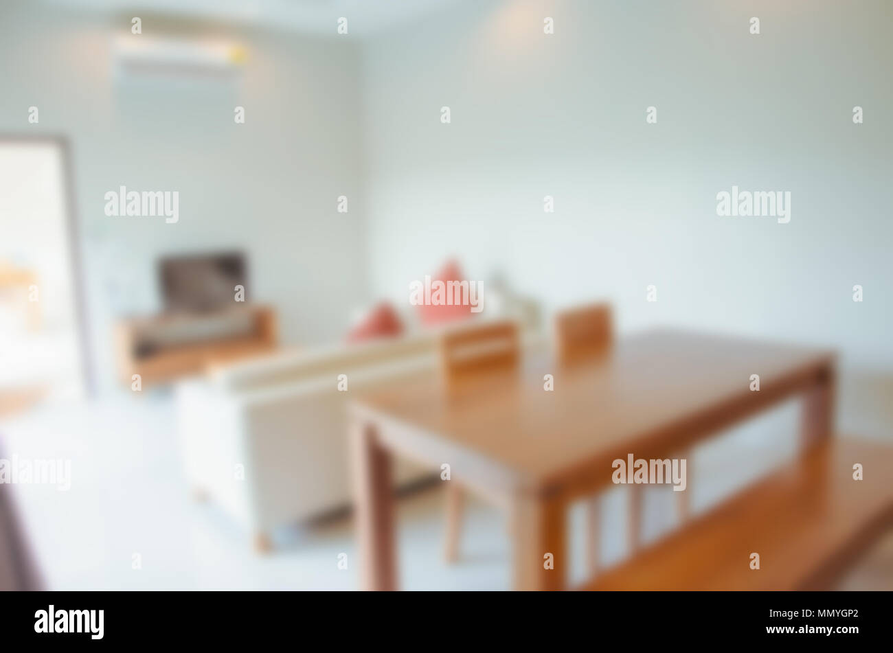 Blur abstract living room decoration interior for background Stock ...