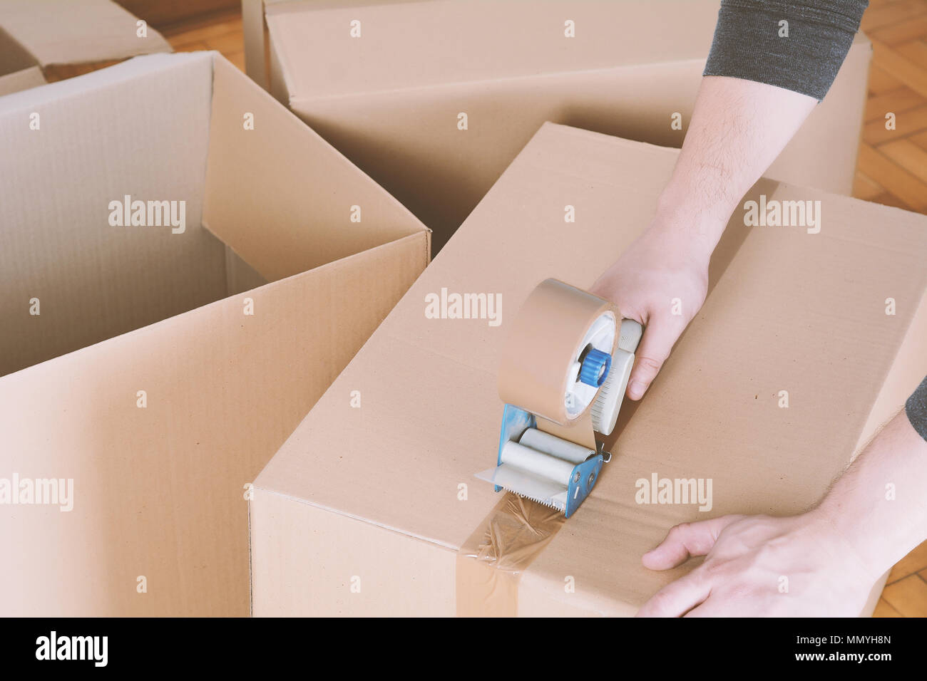 Corrugated cardboard roll hi-res stock photography and images - Alamy
