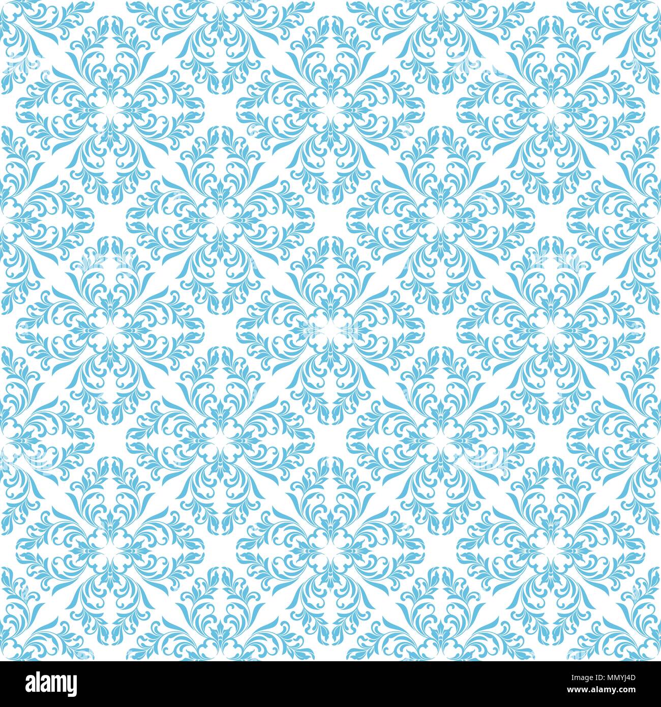 Seamless pattern. Ornate floral tracery on a white background. Ideal ...