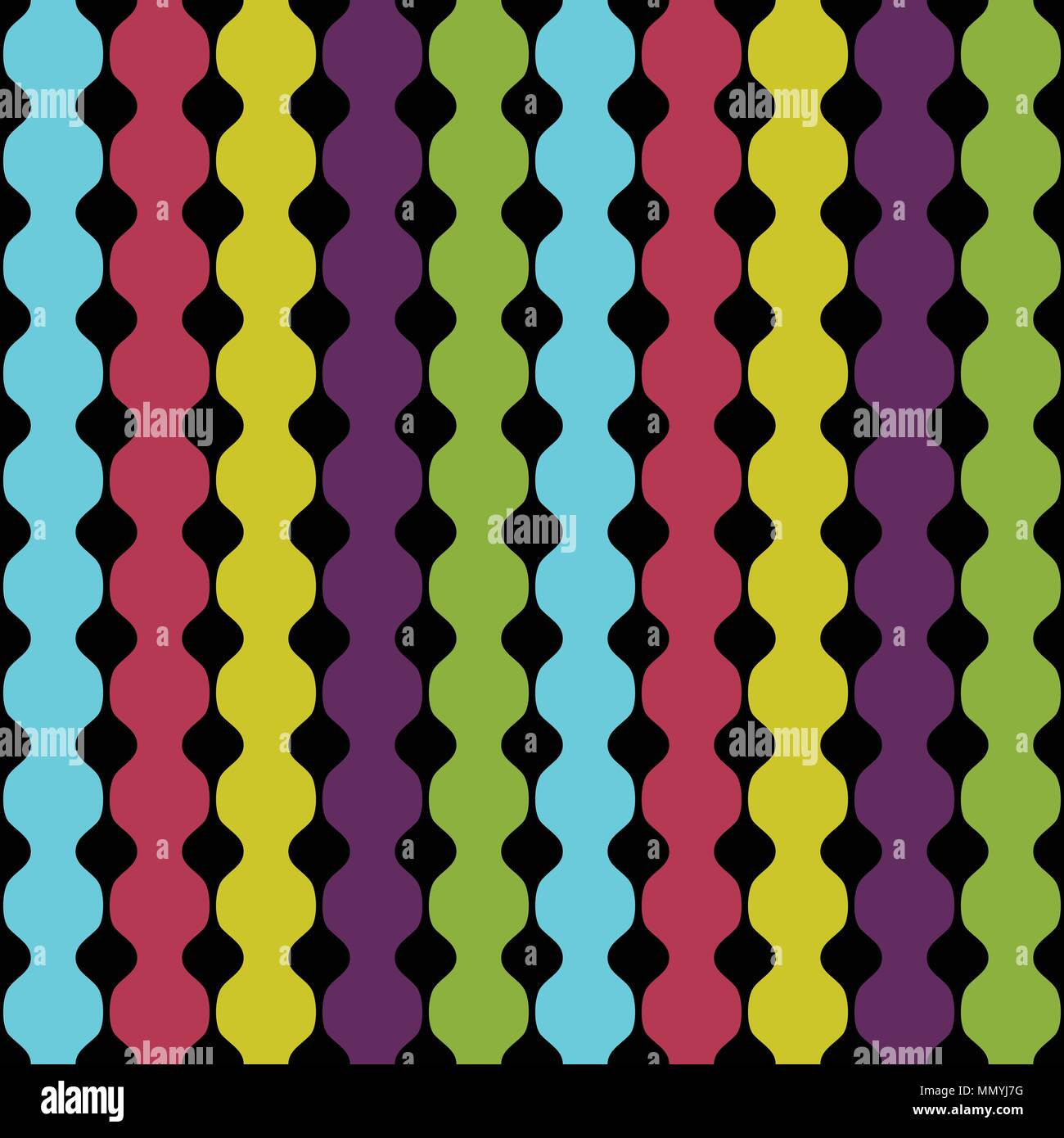 Vector seamless pattern. Abstract geometric background of colored bands ...