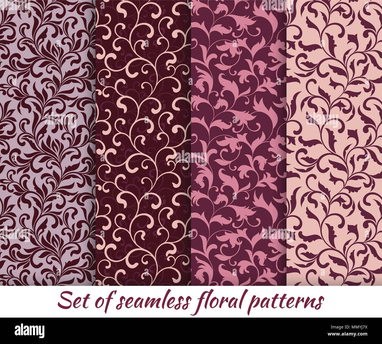 Floral patterns create Stock Vector Images - Alamy