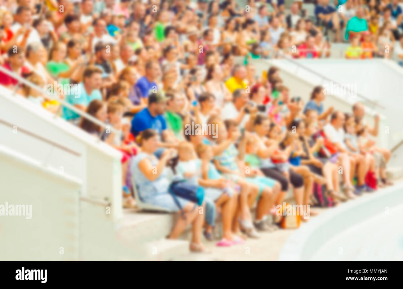 blurred image of people group or crowd Stock Photo - Alamy