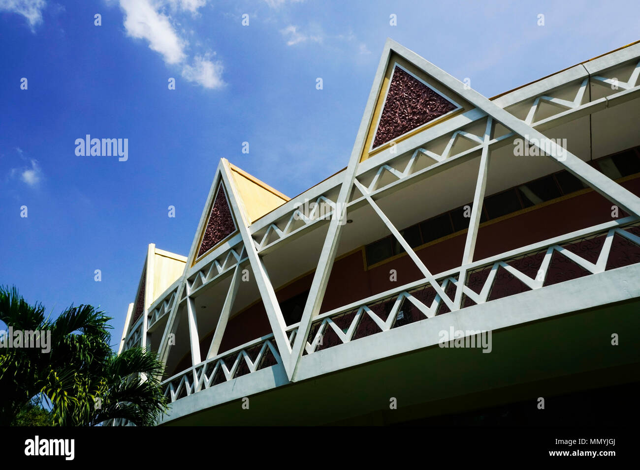 Chaktomuk Conference Hall, Phnom Penh, Cambodia. Located on the Tonle ...