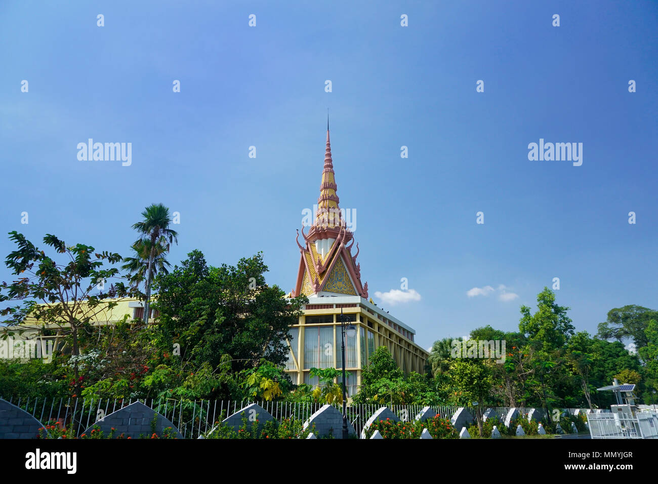 Chaktomuk Conference Hall, Phnom Penh, Cambodia. Located on the Tonle ...