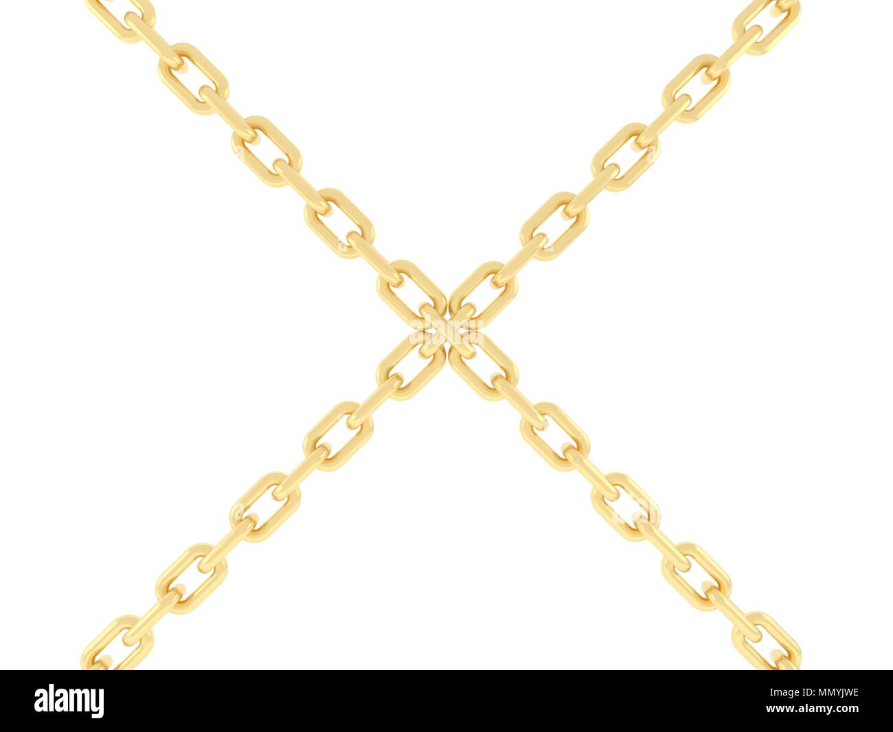 Gold chains Cut Out Stock Images & Pictures - Alamy