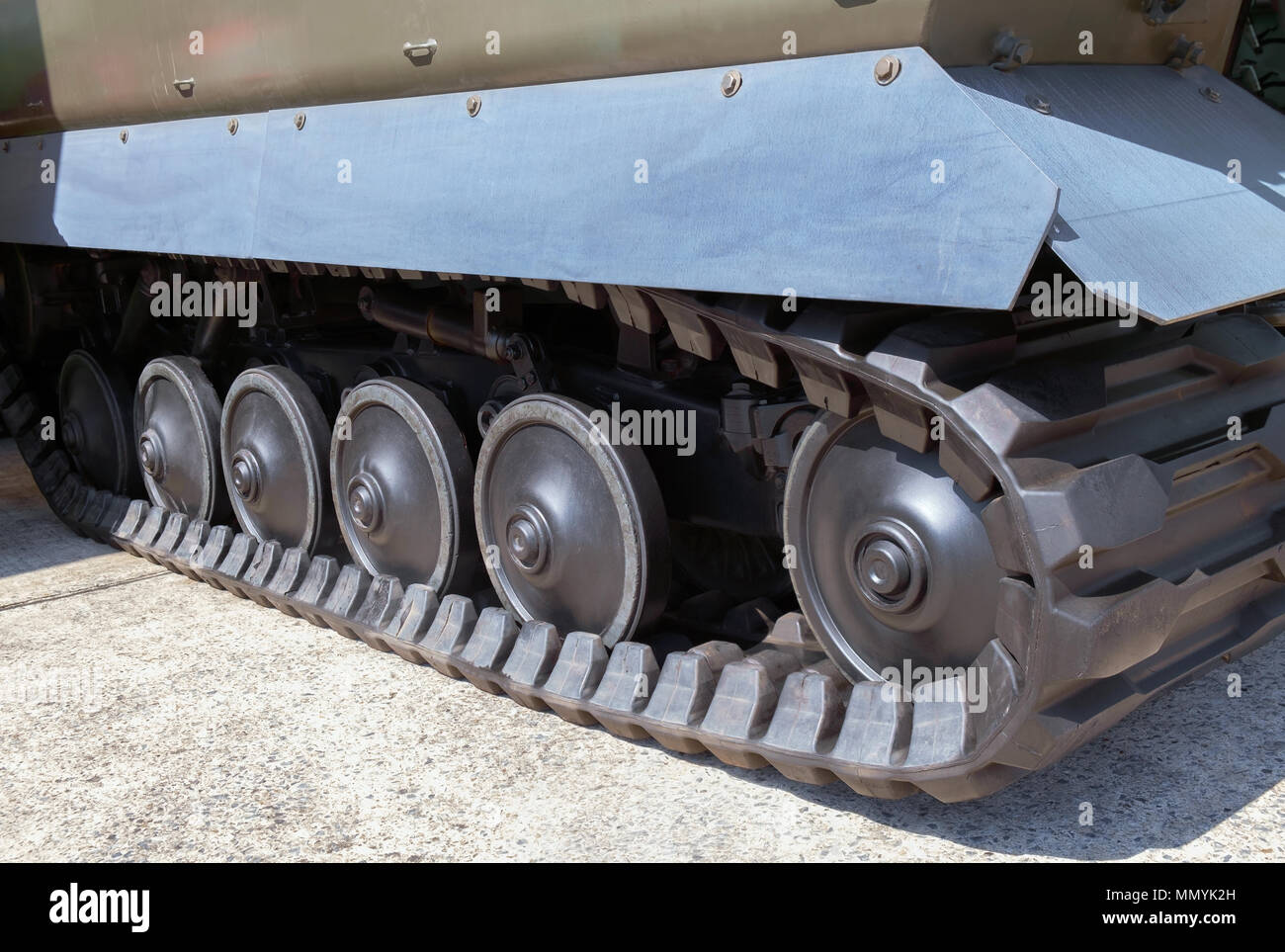 Military tank tracks,close up of crawler Stock Photo - Alamy