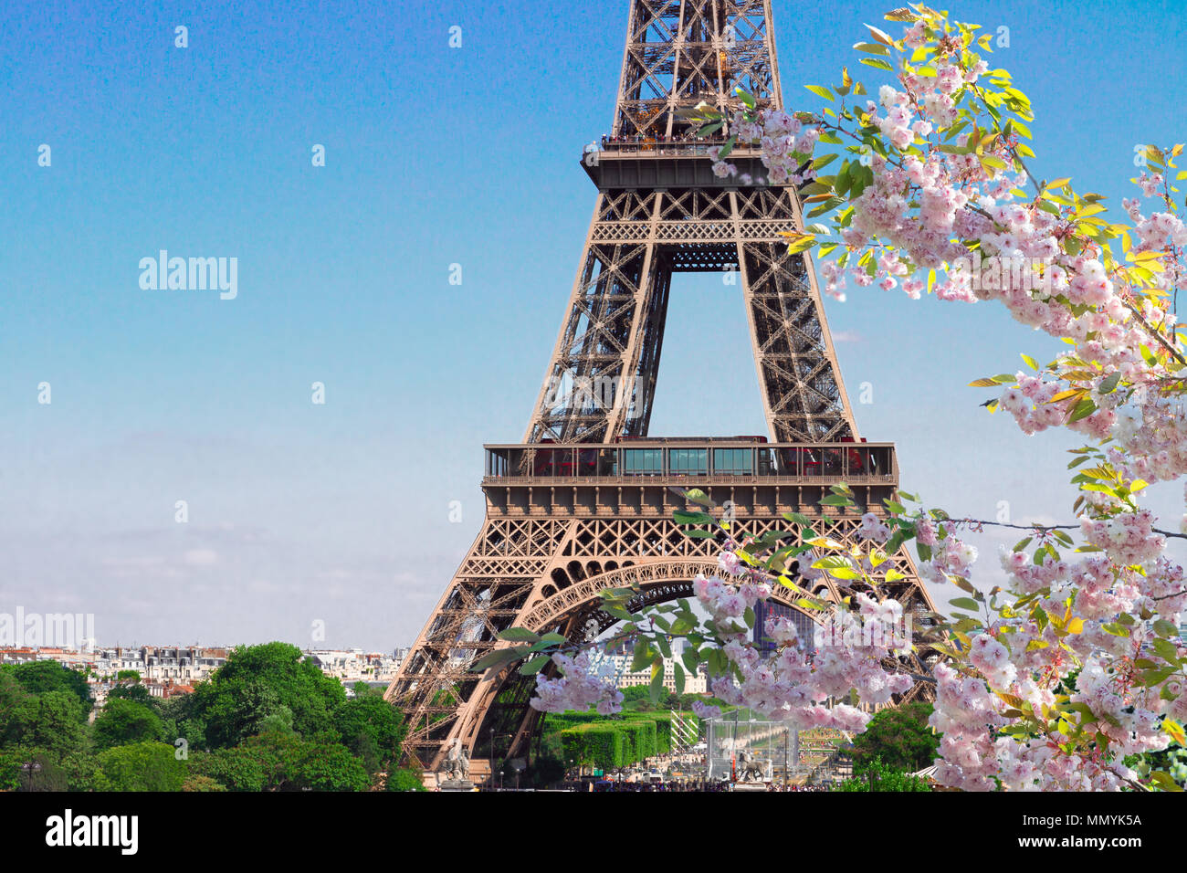 Eiffel Tower and Paris cityscape Stock Photo - Alamy