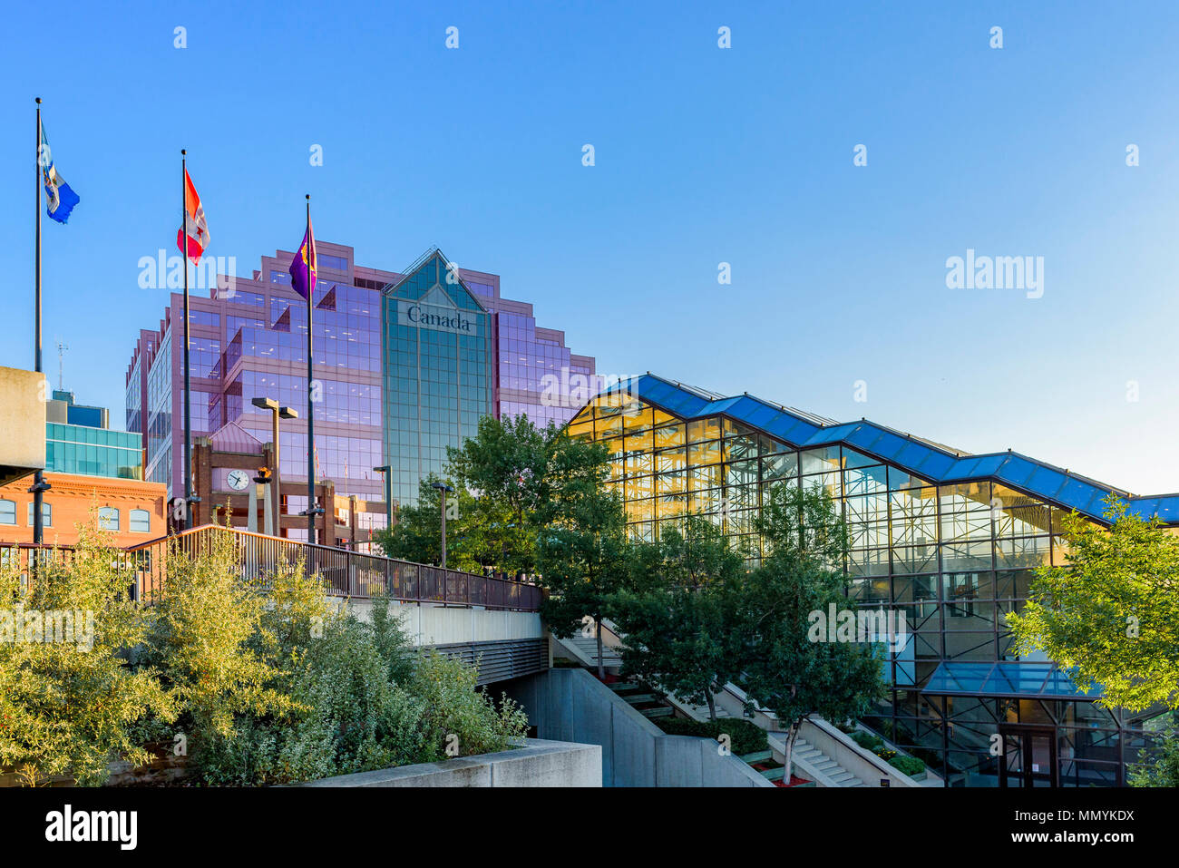 Canada Place and the Shaw Conference Centre, Edmonton, Alberta, Canada ...