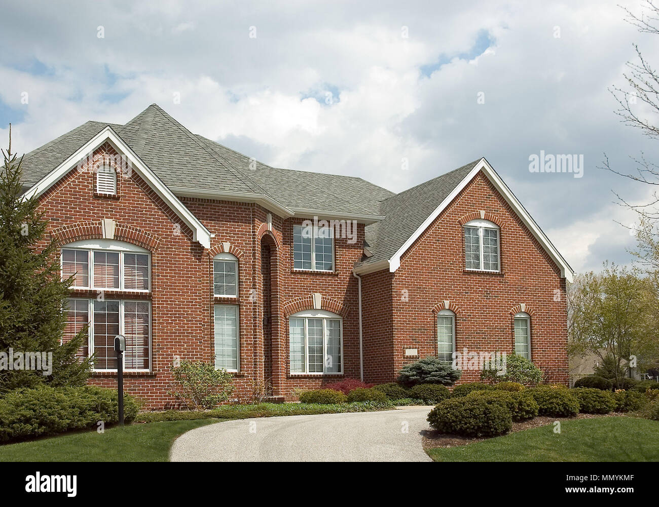 A newly constrcuted red brick house Stock Photo - Alamy