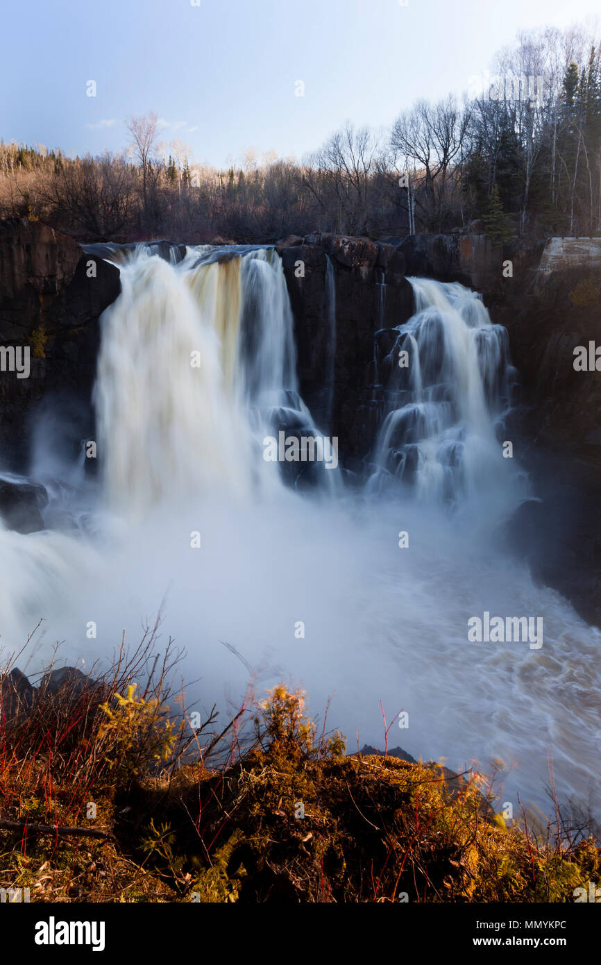 High Falls at Grand Portage State Park Stock Photo - Alamy