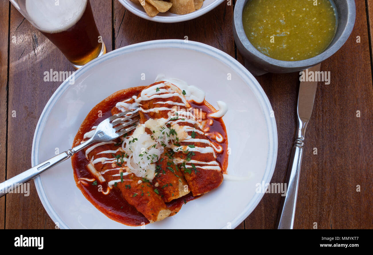 Enchilada eating hi-res stock photography and images - Alamy