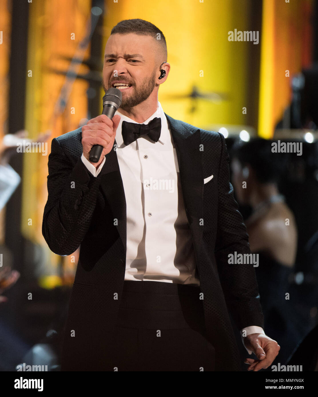 HOLLYWOOD, CA - FEBRUARY 26: Justin Timberlake performs onstage during ...