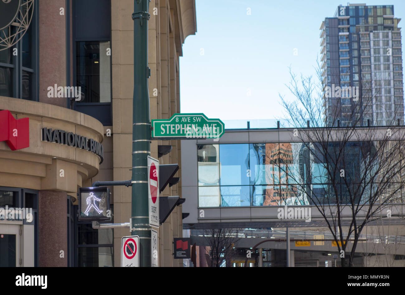 Calgary stephen avenue pedestrian mall hi-res stock photography and ...