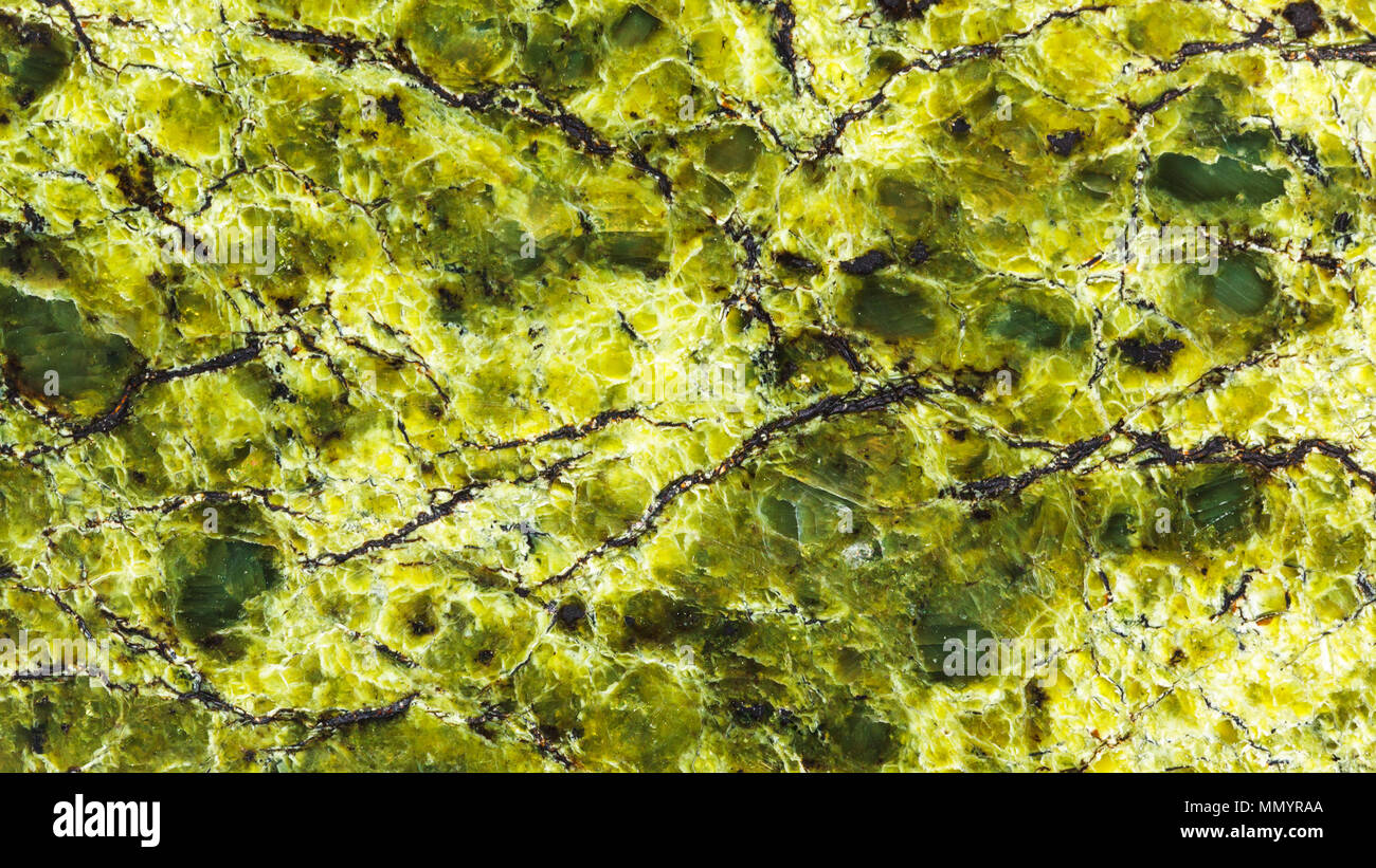 panoramic background from polished lizardite natural stone close up ...