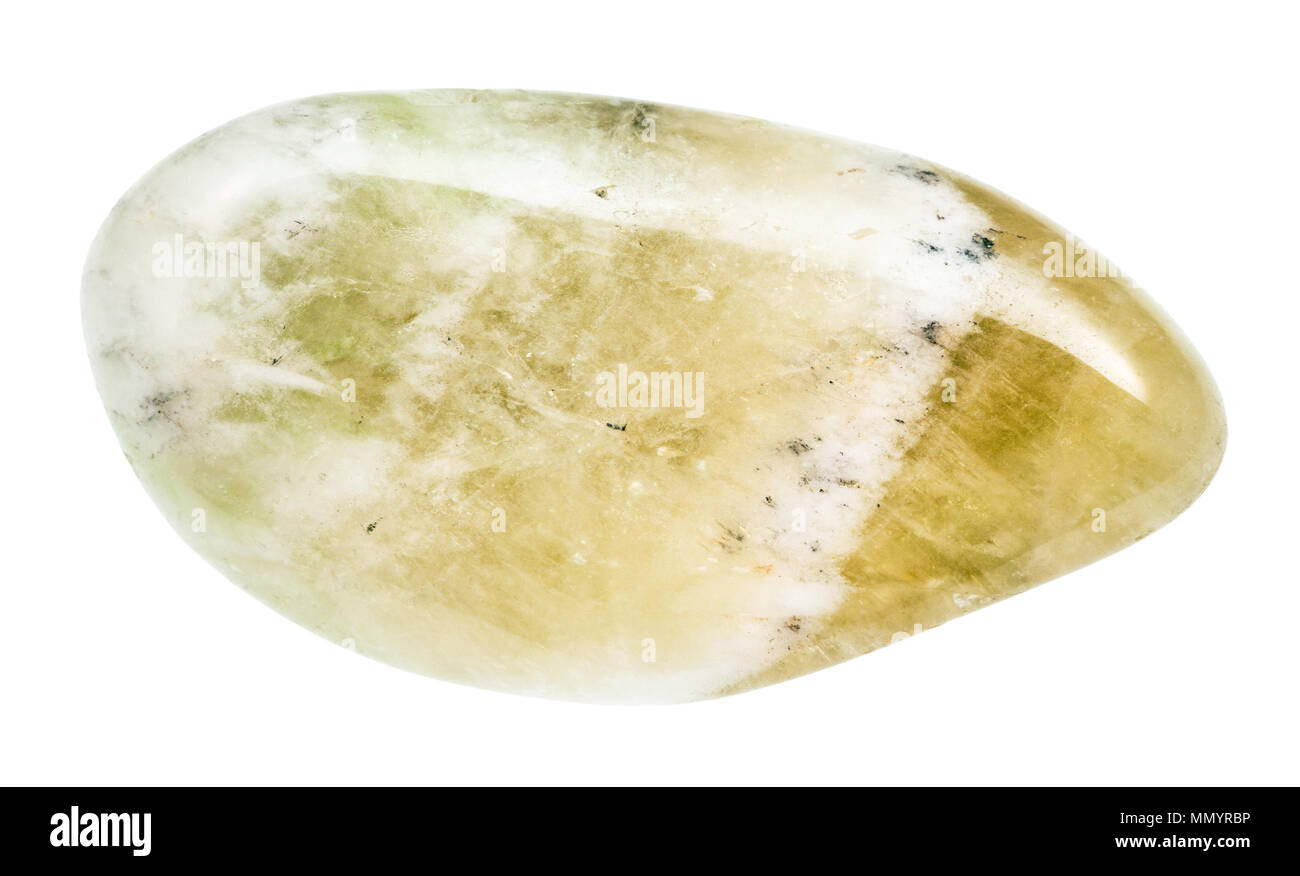 macro shooting of natural rock specimen - polished Prasiolite (green ...