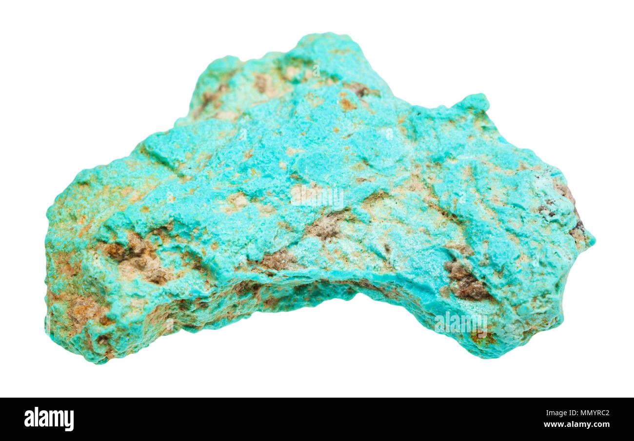 macro shooting of natural rock specimen - rough Turquoise stone ...