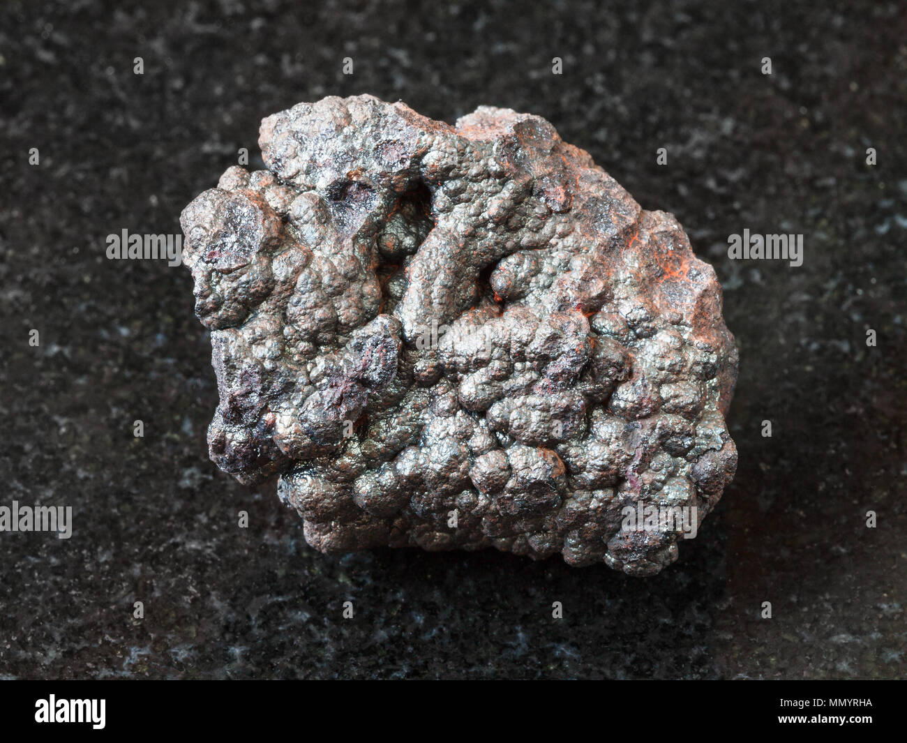 macro shooting of natural rock specimen - Goethite stone (brown iron ...