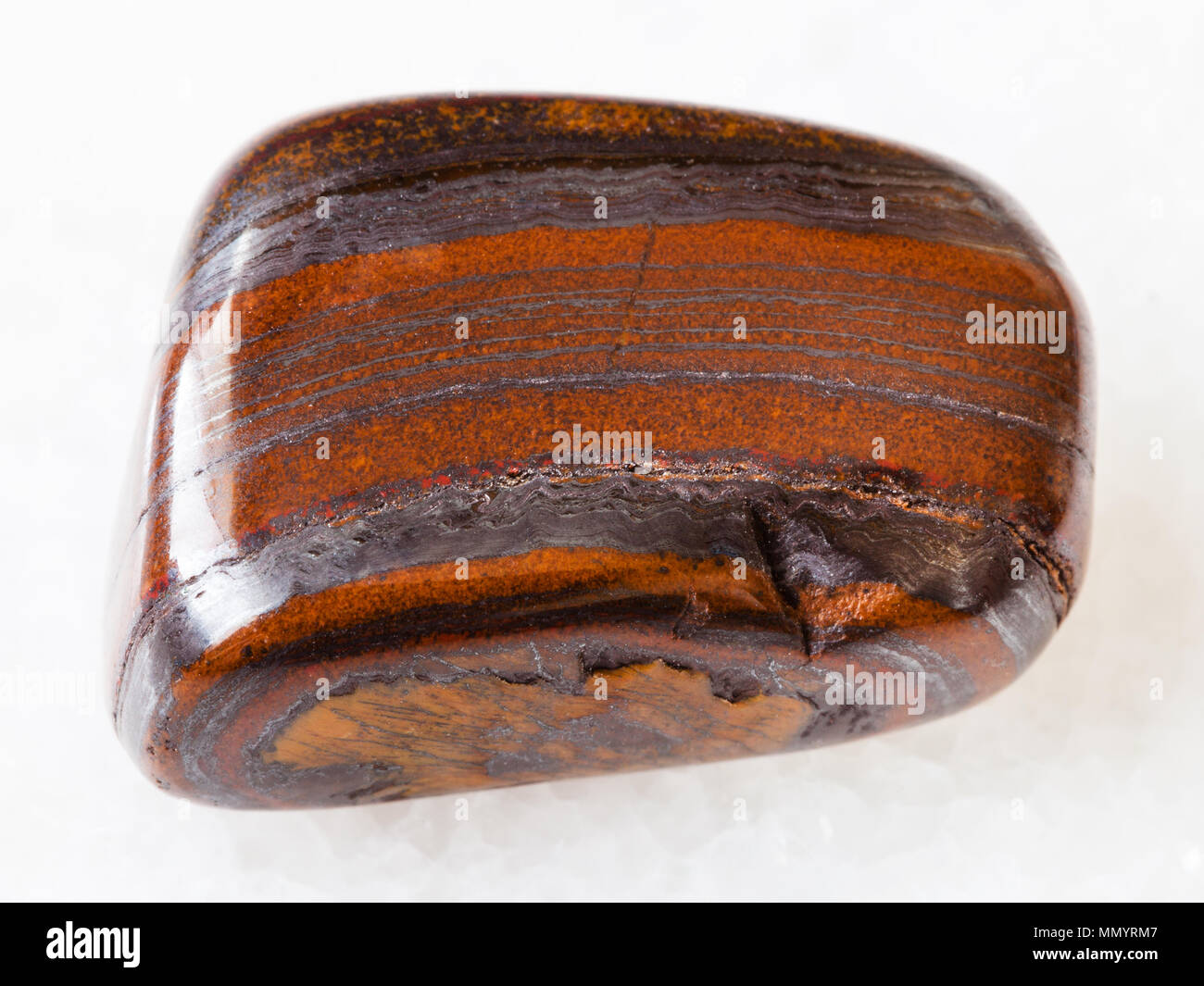 macro shooting of natural rock specimen - polished Jaspillite ...