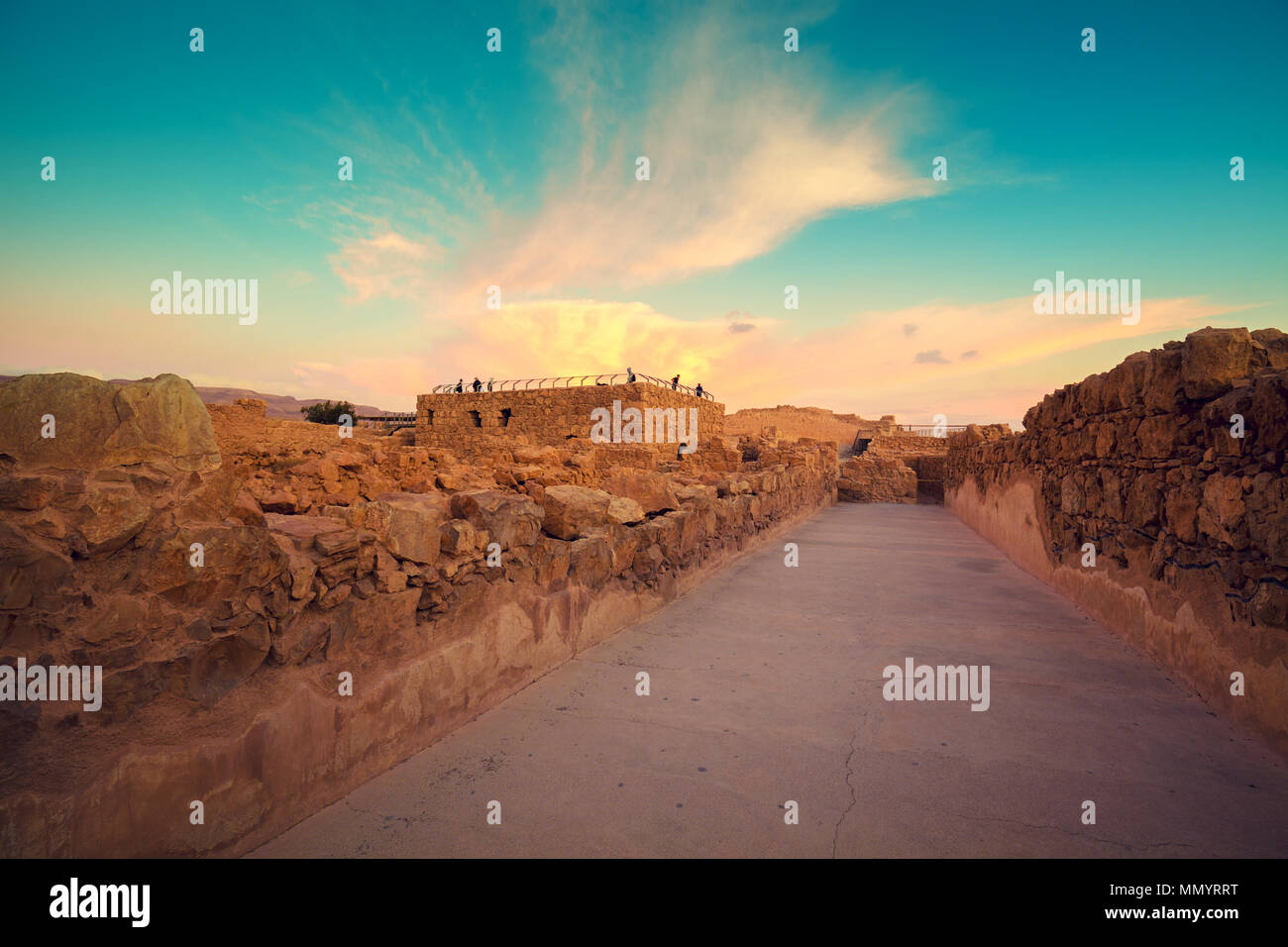 Beautiful sunrise over masada hi-res stock photography and images - Alamy