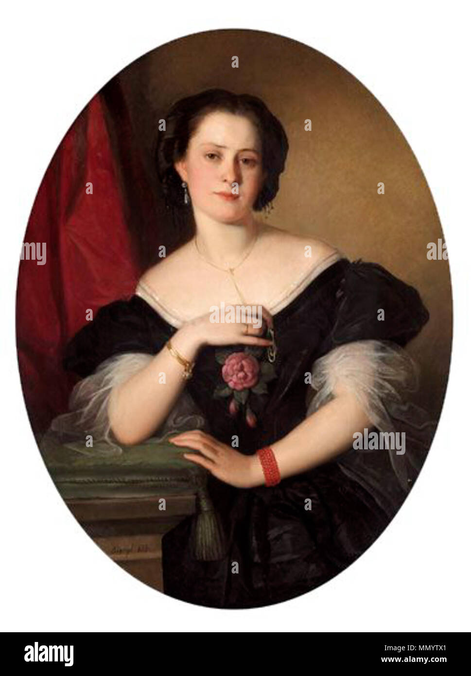 19th century portrait lady Cut Out Stock Images & Pictures - Alamy