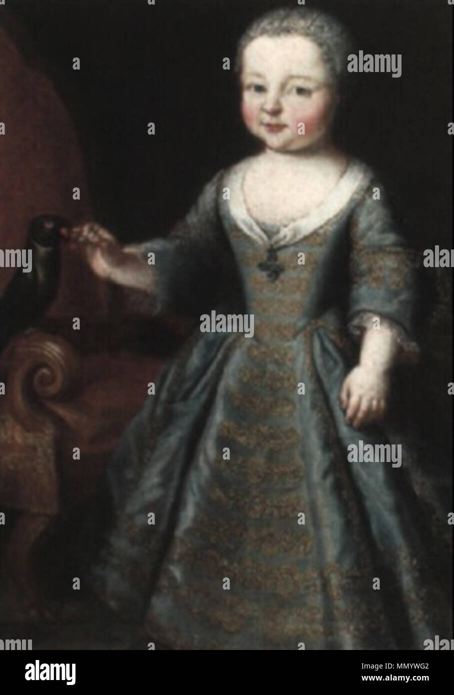 . English: Portrait of Princess Maria Felizitas of Savoy, princess of ...