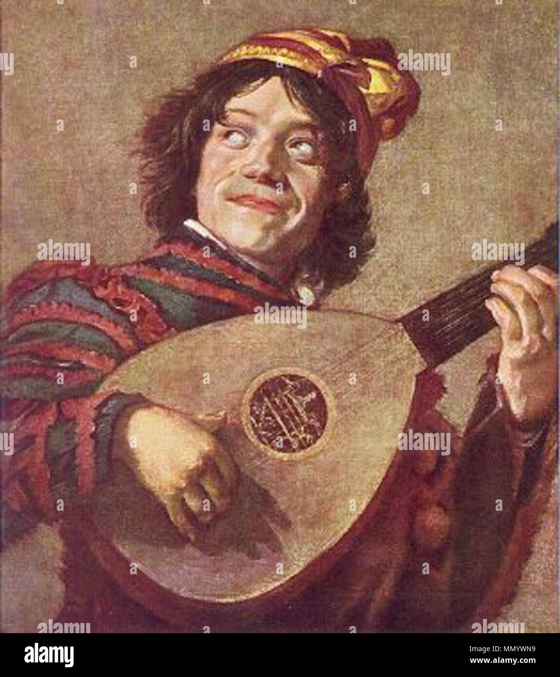 Jester with a lute hi-res stock photography and images - Alamy