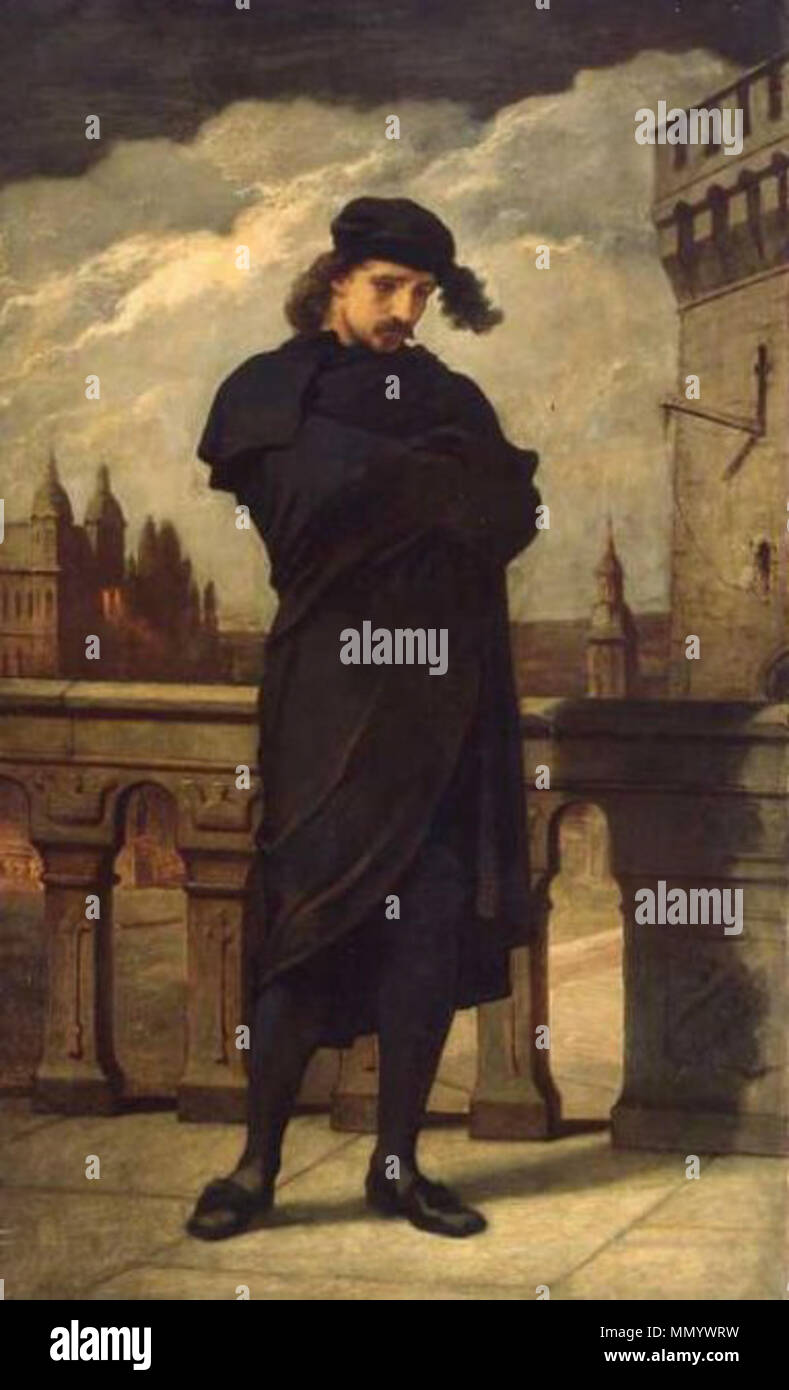 . English: Portrait of Hamlet, oil on canvas, by Boston artist William ...