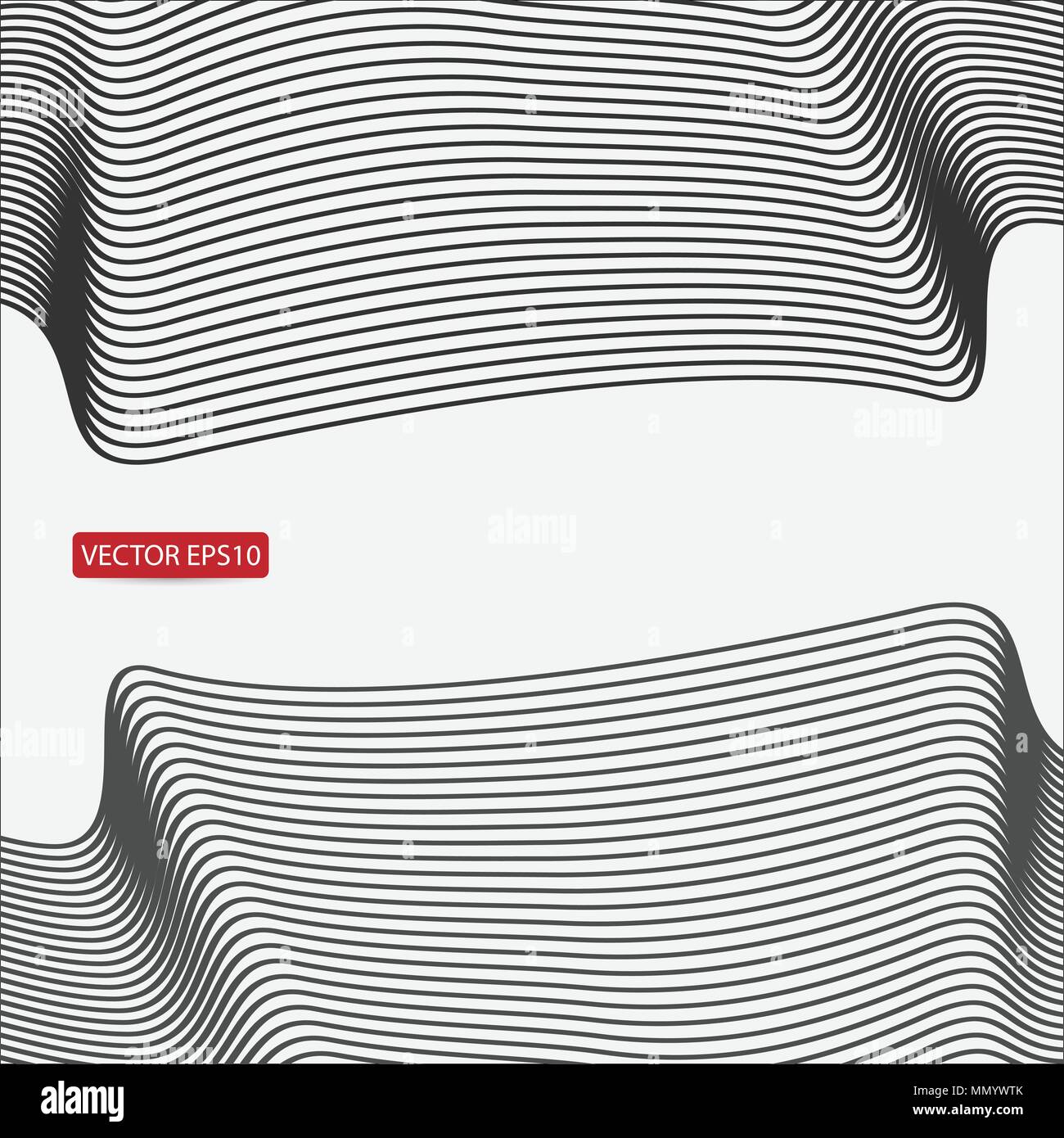 Curve composition have a sense of perspective background Stock Vector ...