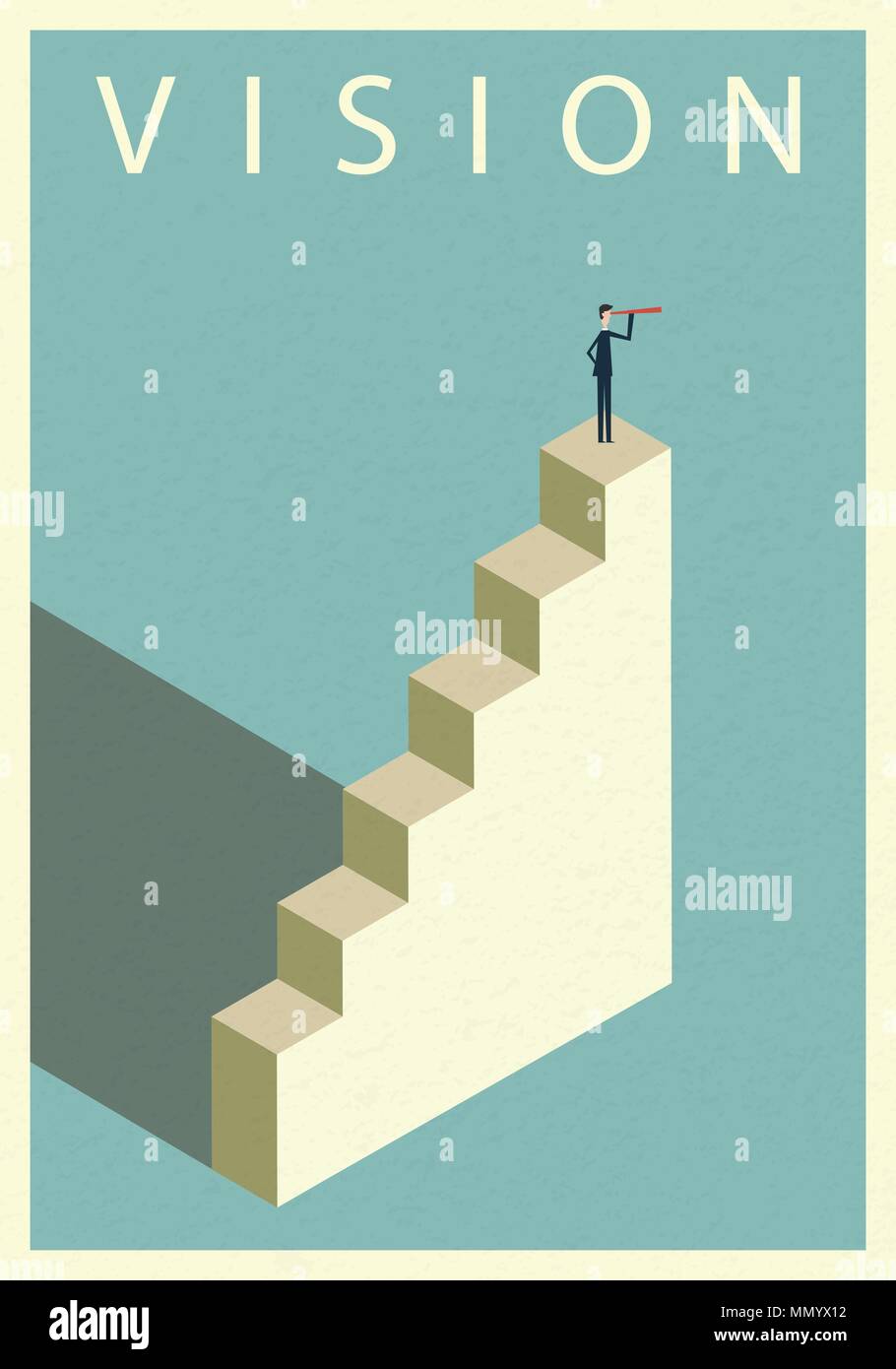 Minimalist stile. vector business finance. Successful vision concept ...