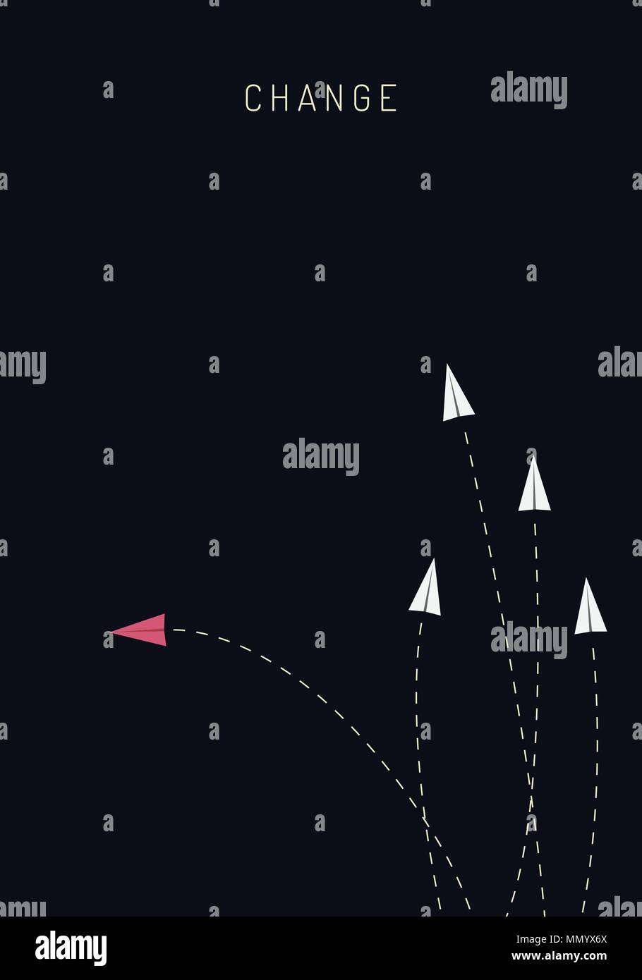 Changing direction abstract Stock Vector Images - Alamy