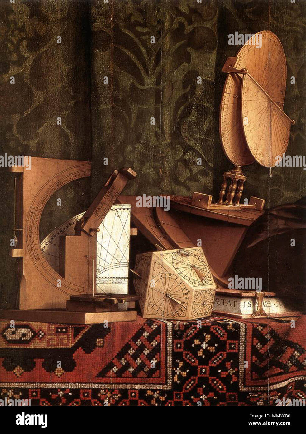 The Ambassadors (detail). 1533. Hans Holbein d. J. - The Ambassadors ...