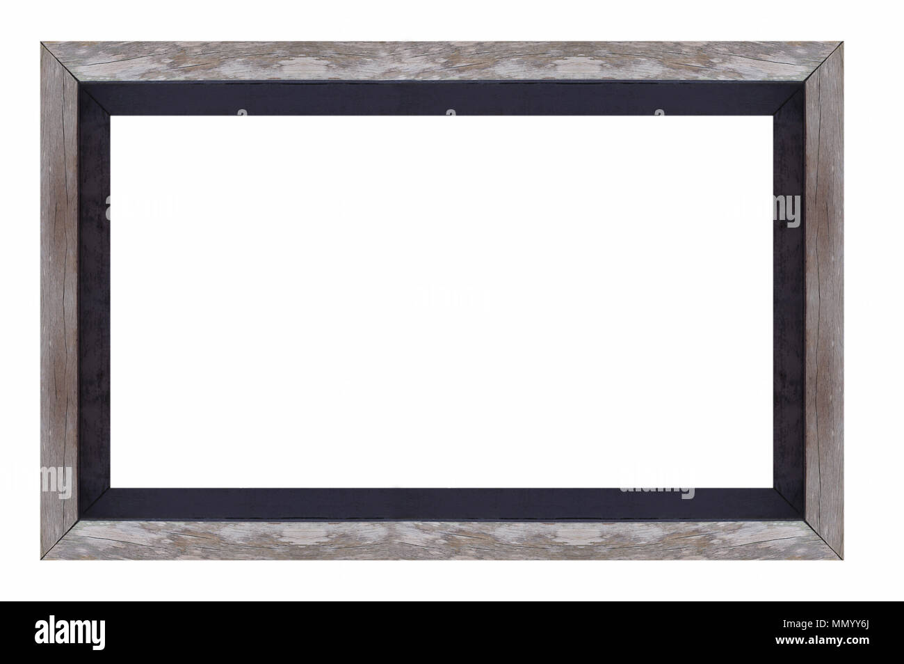Empty wooden photo frame hi-res stock photography and images - Alamy
