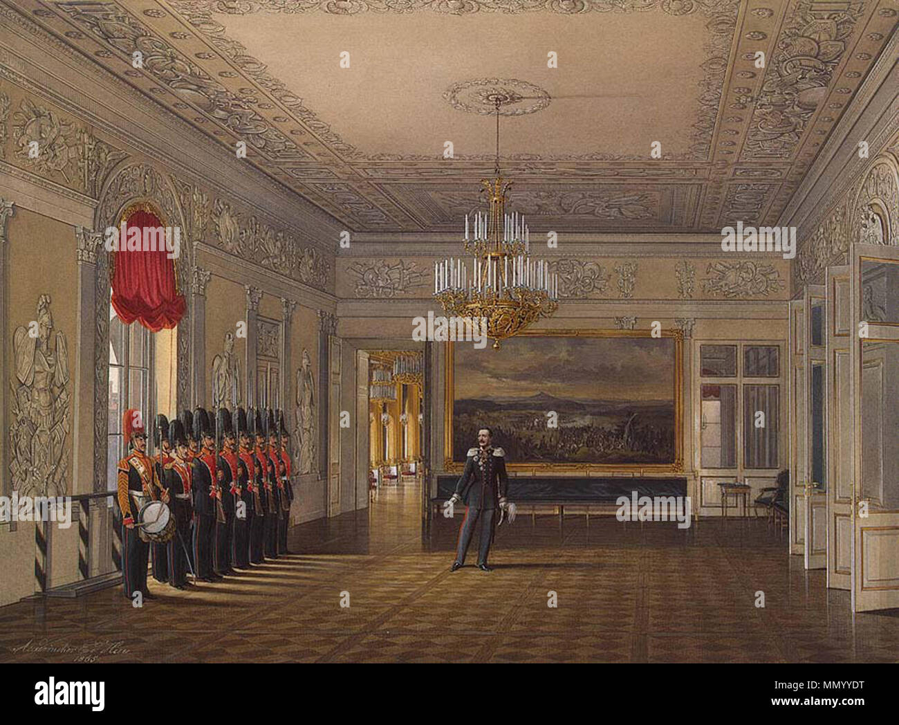 . English: Interiors of the Winter Palace. The Picket Room. Русский ...