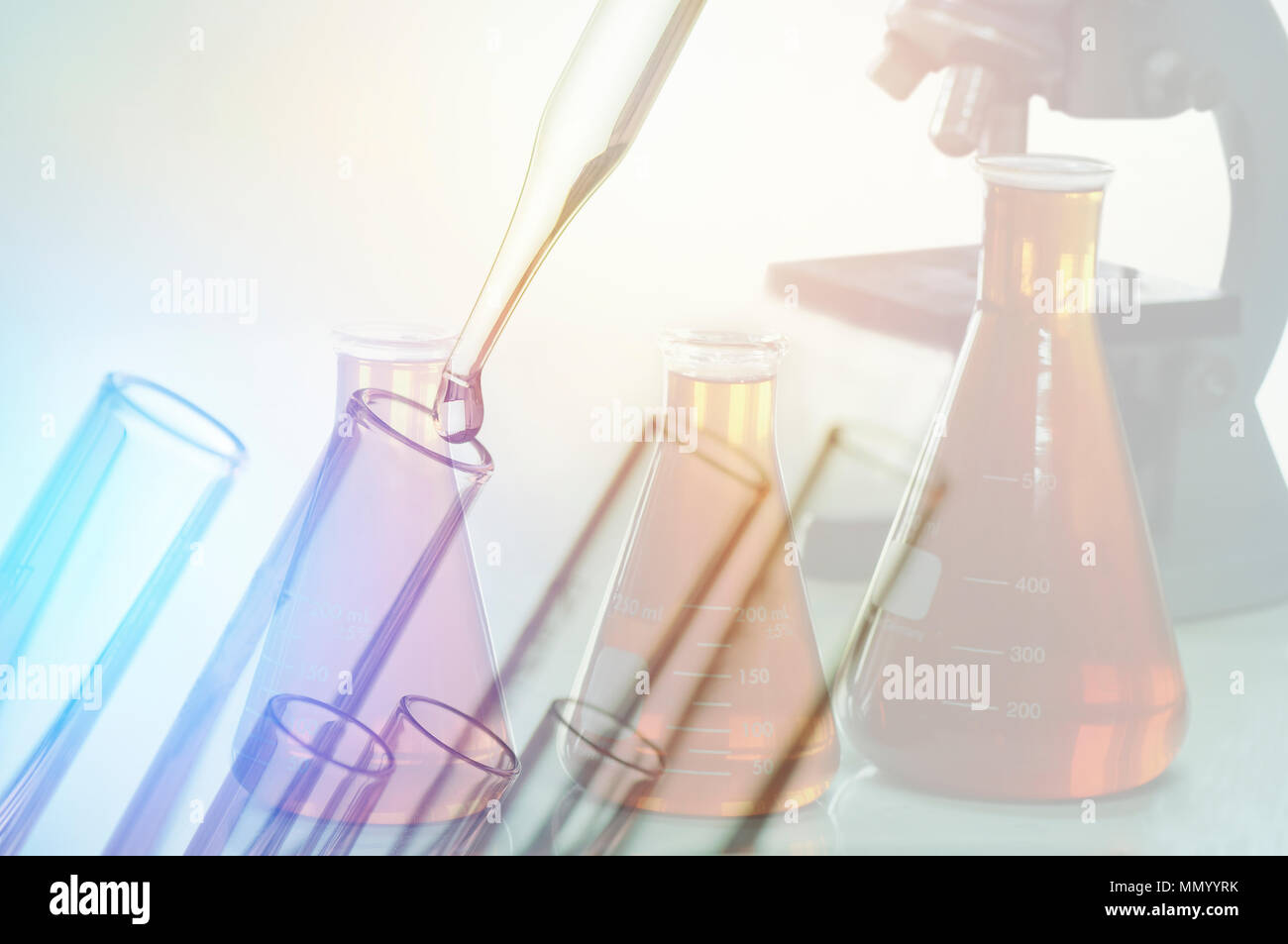 scientific experiments, Laboratory equipment and test tubes- science ...