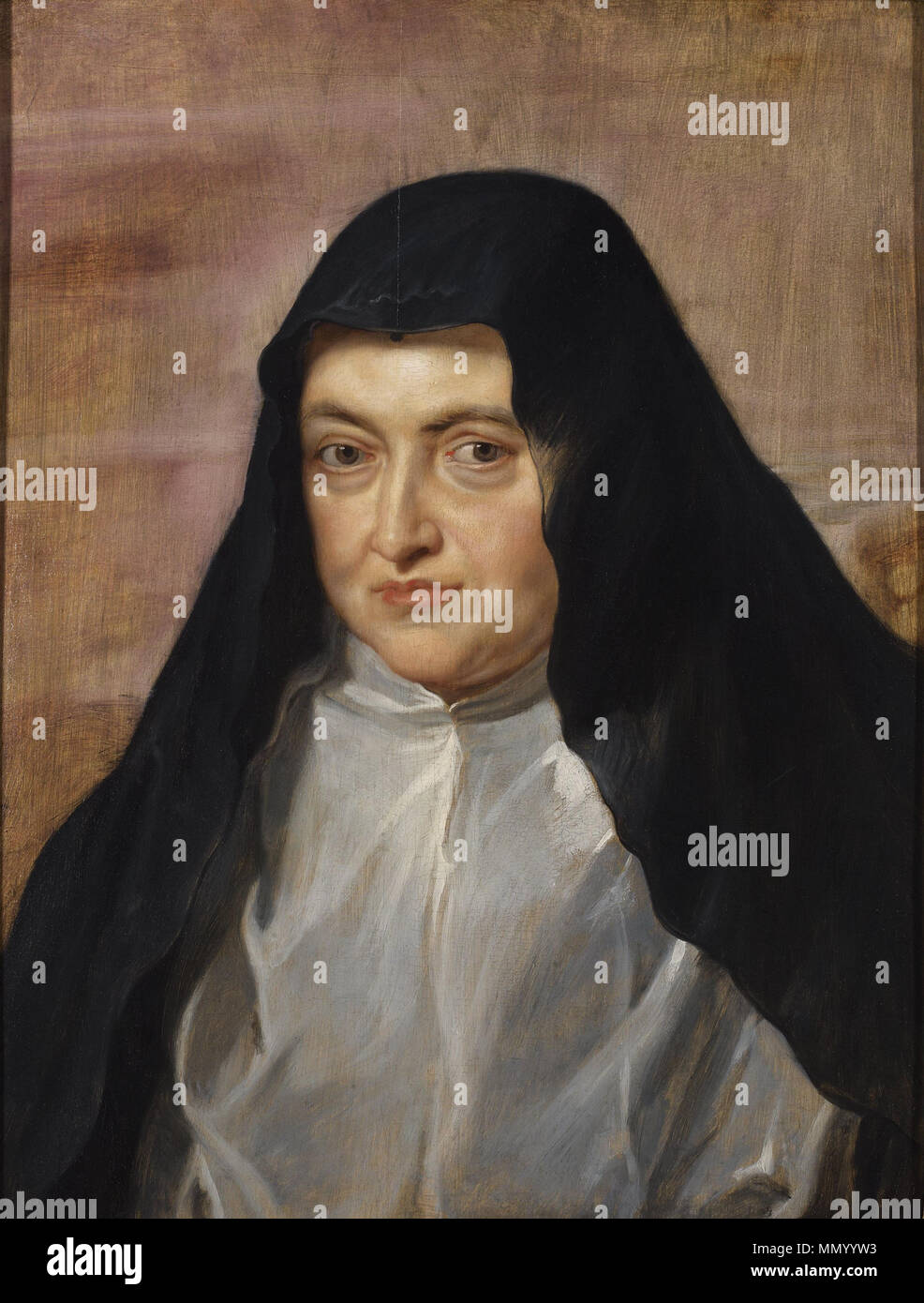. Portrait of Isabella Clara Eugenia, Archduchess of Austria as nun ...