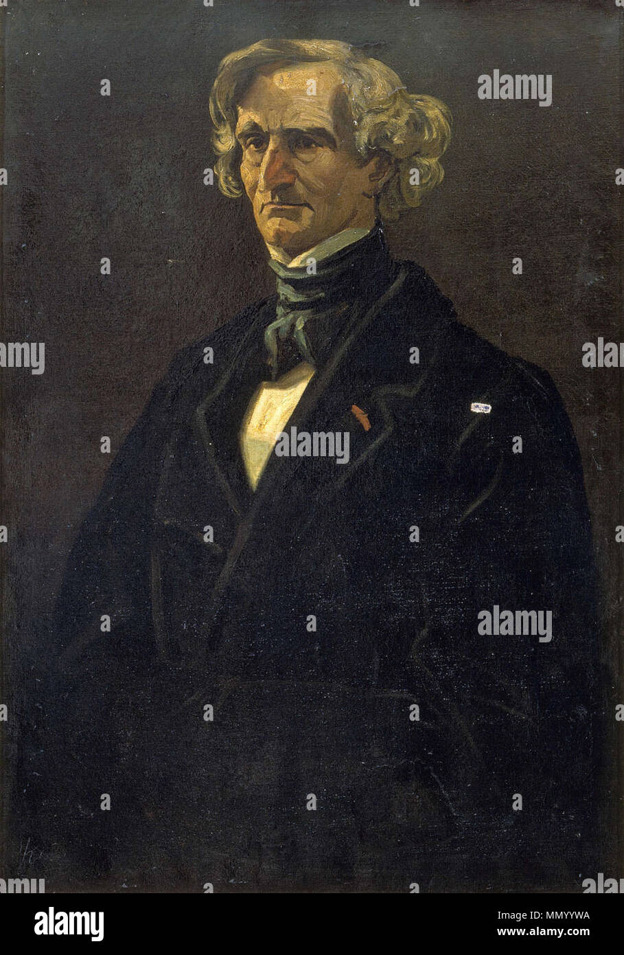 Hector Berlioz. 19th century. Hector Berlioz by Andre Gill Stock Photo ...