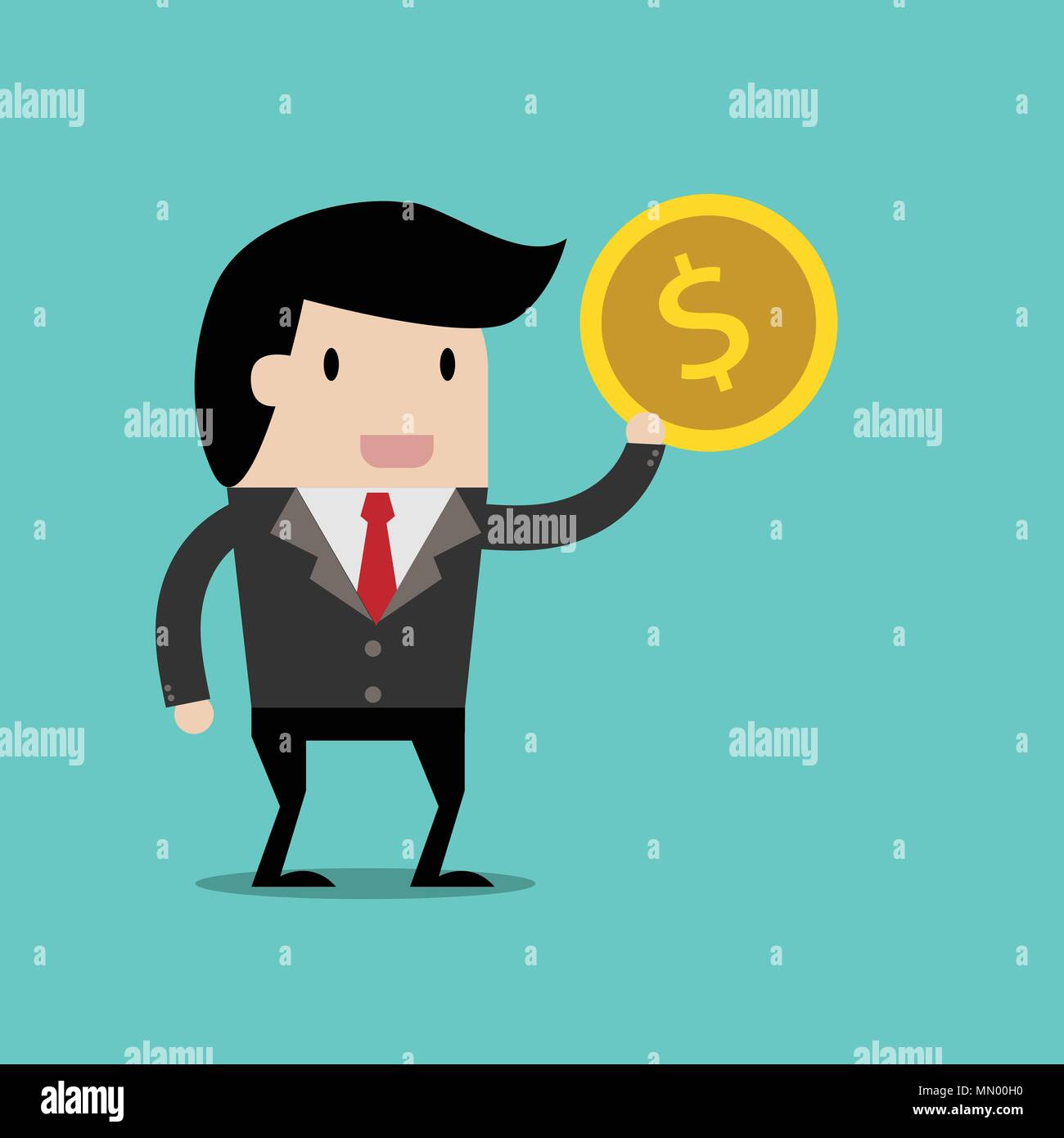 vector business finance. save money for investment concept,cartoon ...