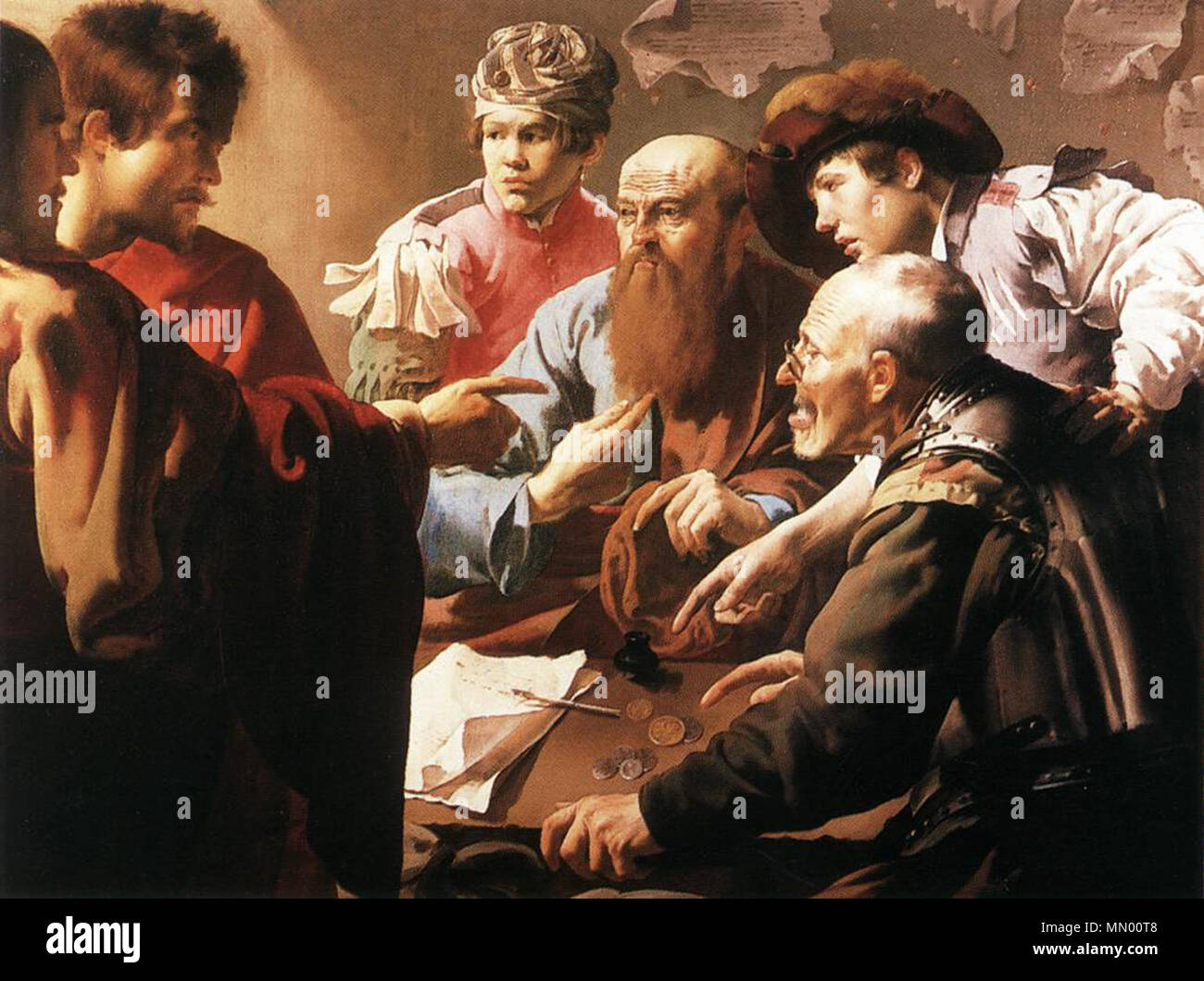 The calling of st matthew hendrick ter brugghen hi-res stock ...