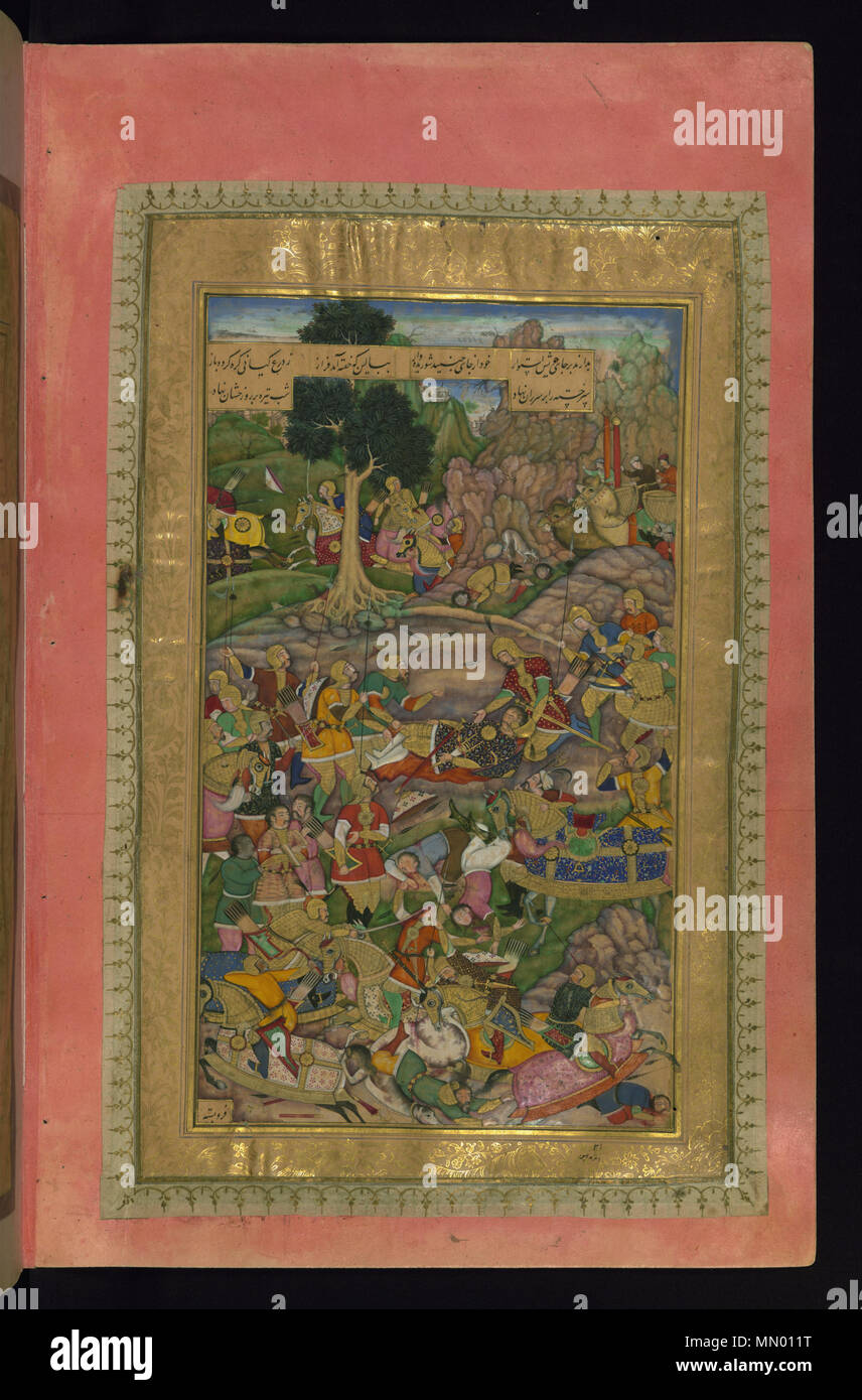 The Death of Darius. 1595 (Mughal). Abd al-Rahim 'Ambarin Qalam - The ...