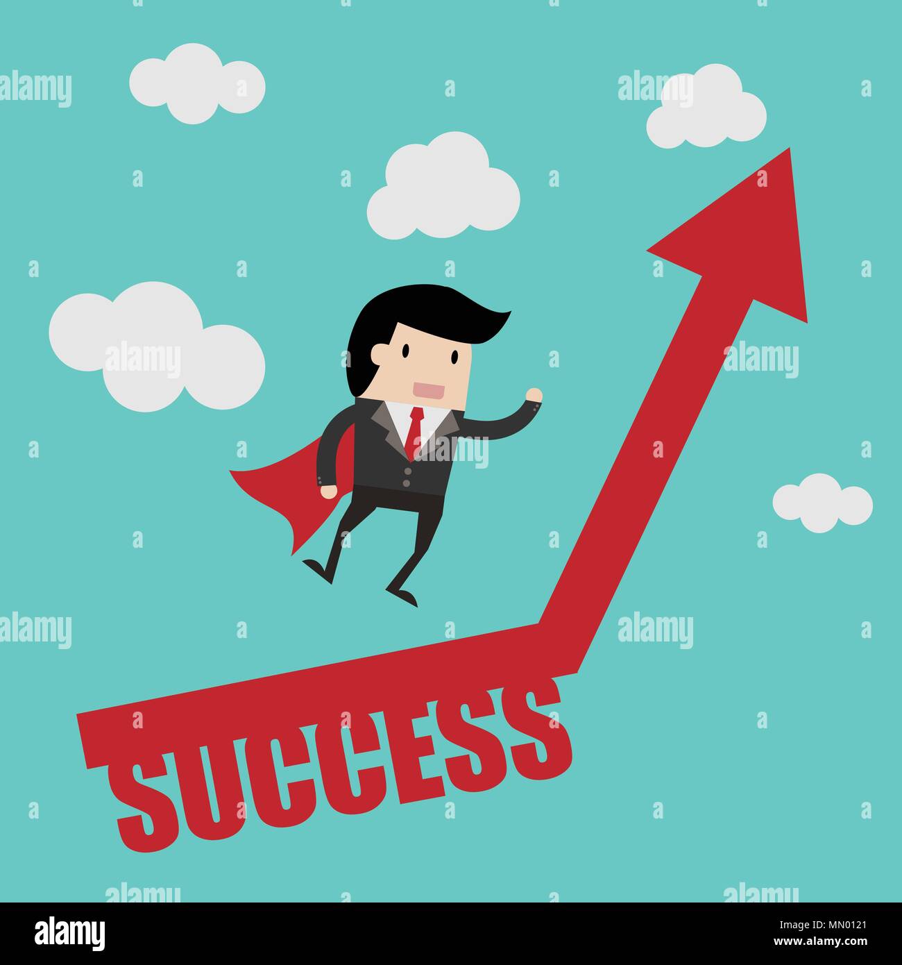 vector business finance. Successful Businessman concept,cartoon ...