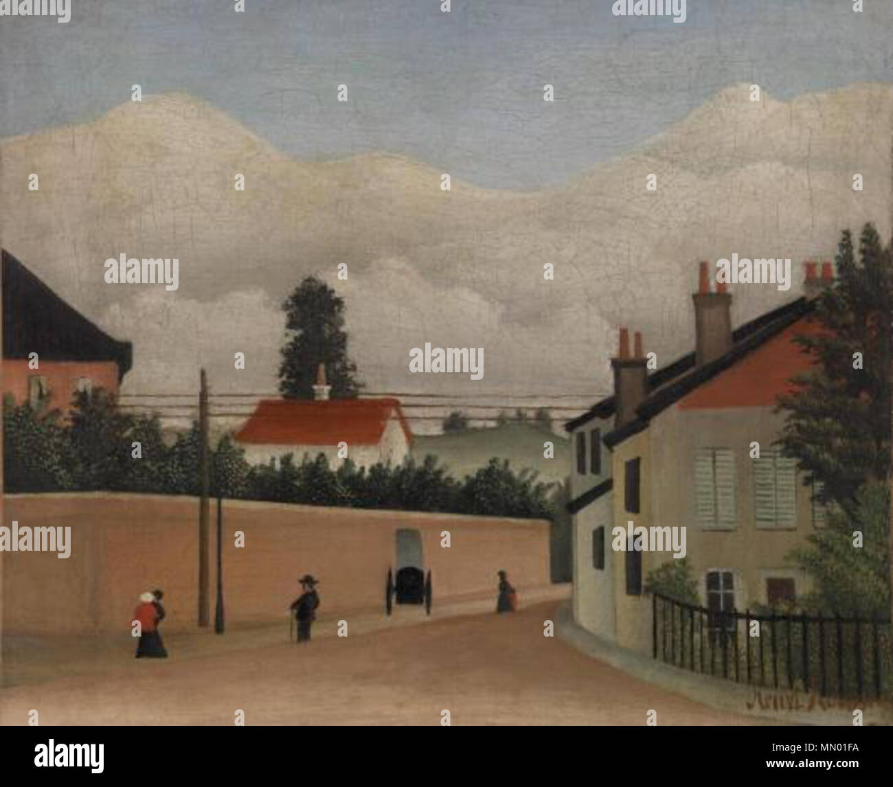 Outskirts of Paris. circa 1895. Henri Rousseau - Outskirts of Paris (c ...