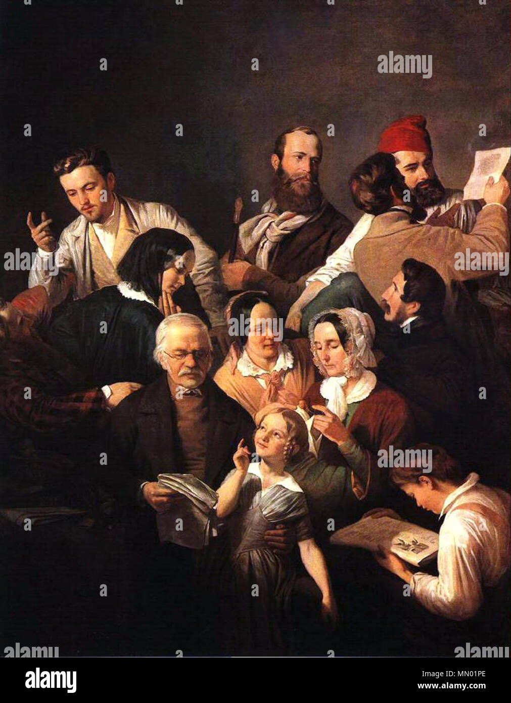 The Weber Family. 1846. Henrik Weber - The Weber Family - WGA25502 ...
