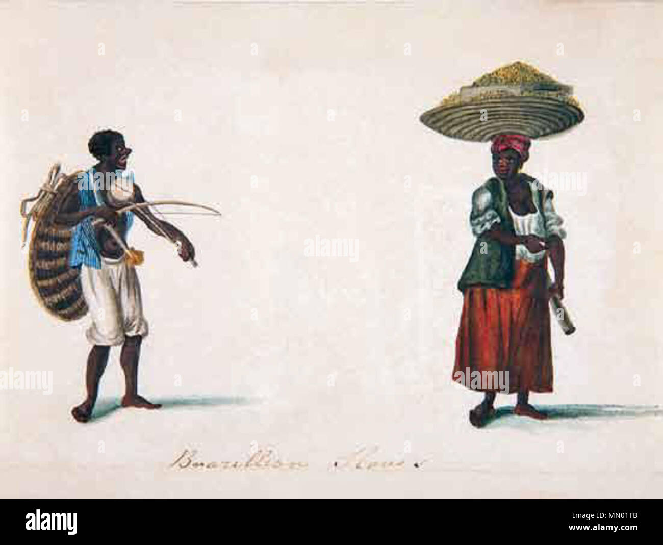 Brazilian slaves. circa 1820. Henry Chamberlain - Escravos brasileiros ...