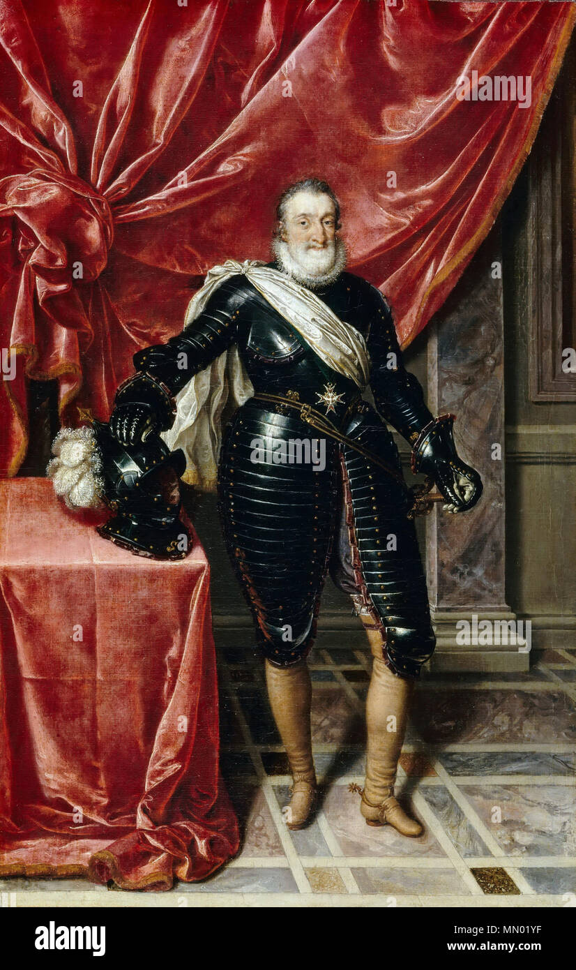 French: Henry IV (1553-1610), roi de France, en armure Henry IV, King ...
